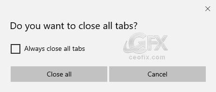 Enable-Disable Close All Tabs Confirmation Dialog In Edge